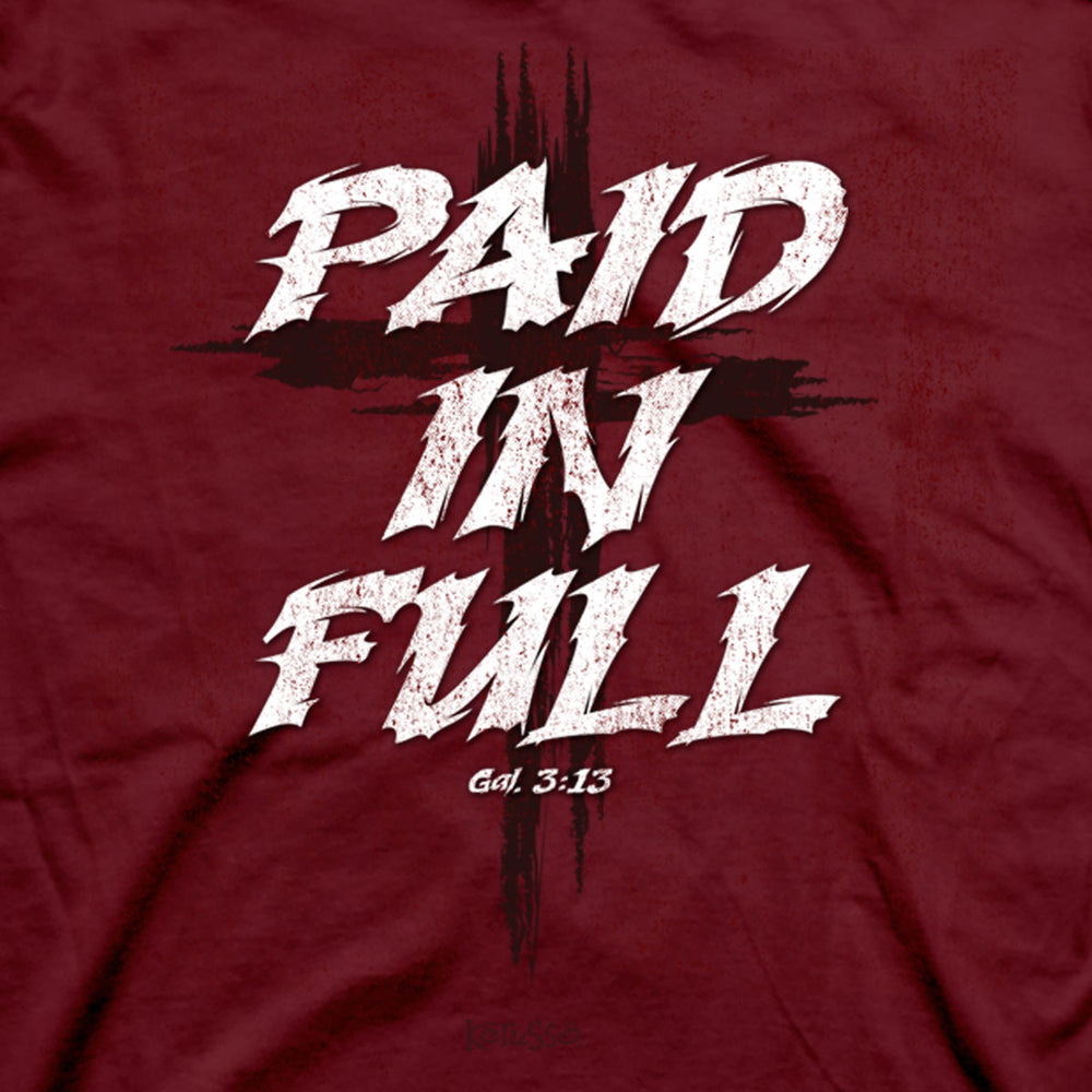 Kerusso Christian T-Shirt Paid In Full Cross